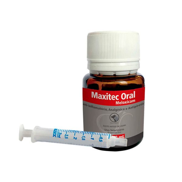 Maxitec Oral Meloxicam Anti-Inflamatório Para Cães e Gatos Syntec 20mL - Popular Pet | Pet Shop ...