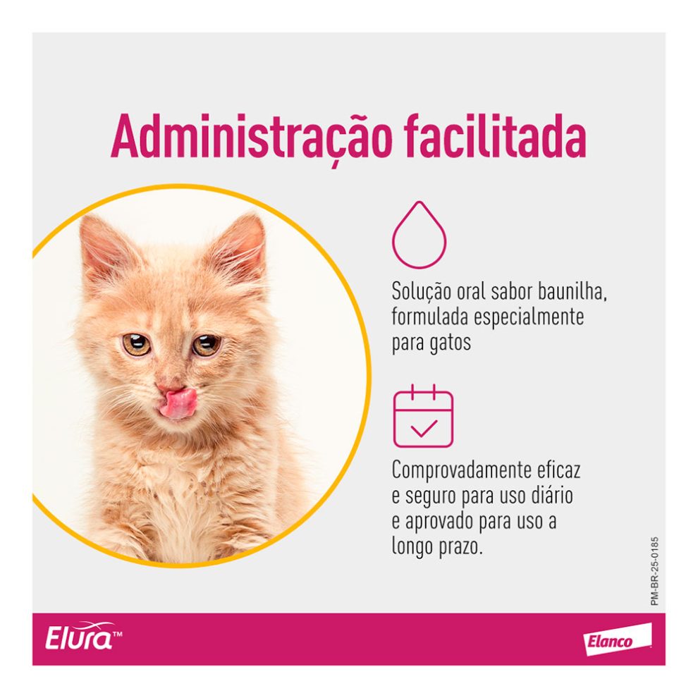 Elura Solução Oral Para Gatos 20mg Elanco 15ml - Popular Pet | Pet Shop ...